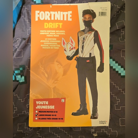Spirit | Costumes | Fortnight Drift 12 Large Kids Costume Led Light Up ...